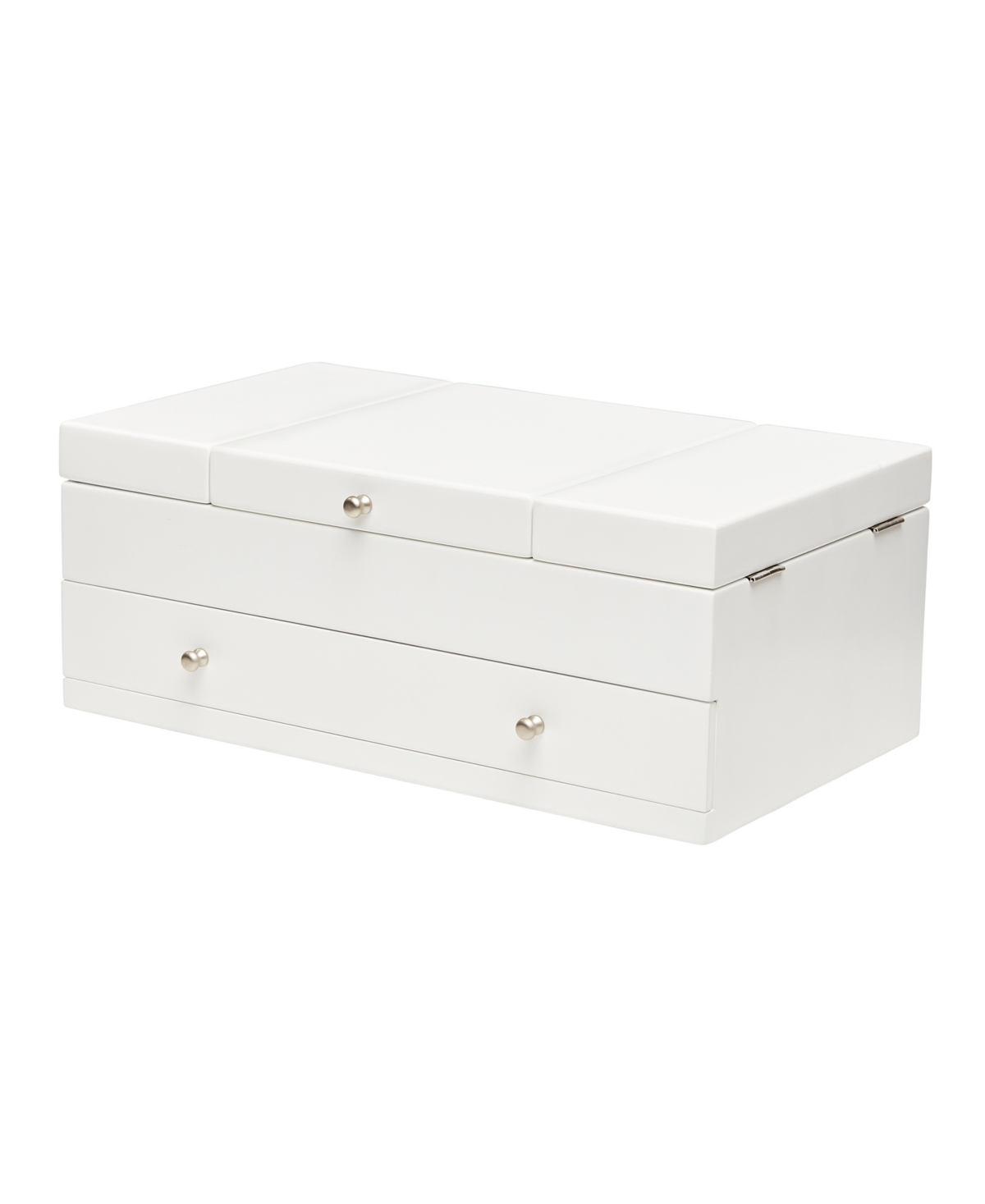 Click here for Mele & Co. Everly Wooden Triple Lid Jewelry Box -... prices
