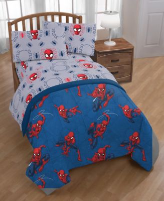 Marvel Spiderman Spidey Crawl Full 5-Pc. Bed in a Bag - Macy's