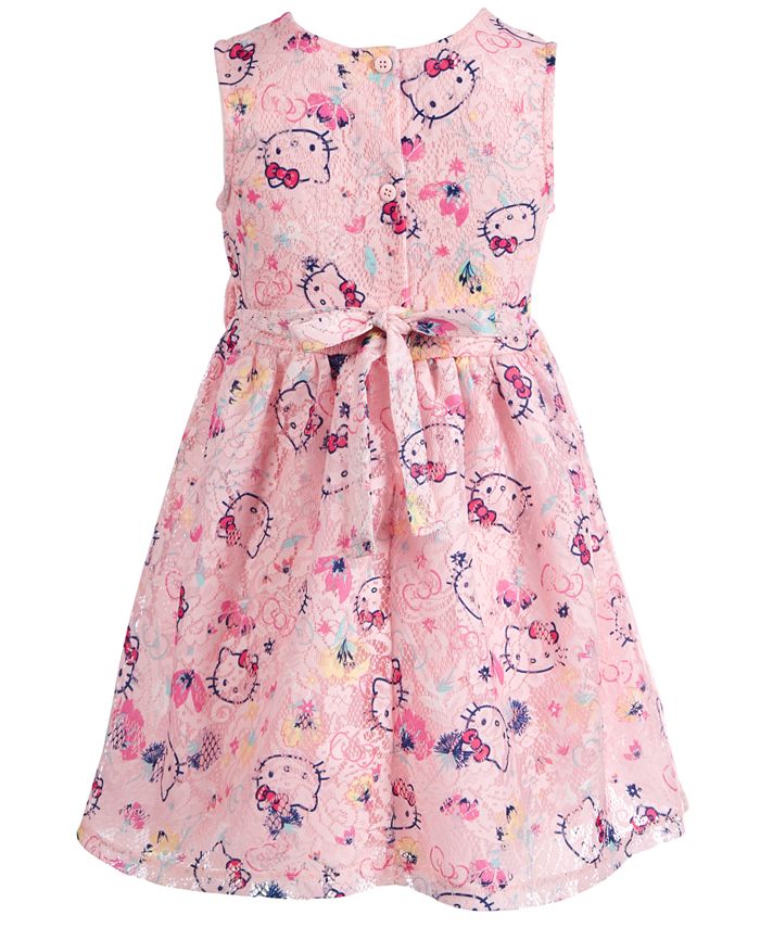 Hello Kitty Little Girls Printed Lace Dress - Macy's