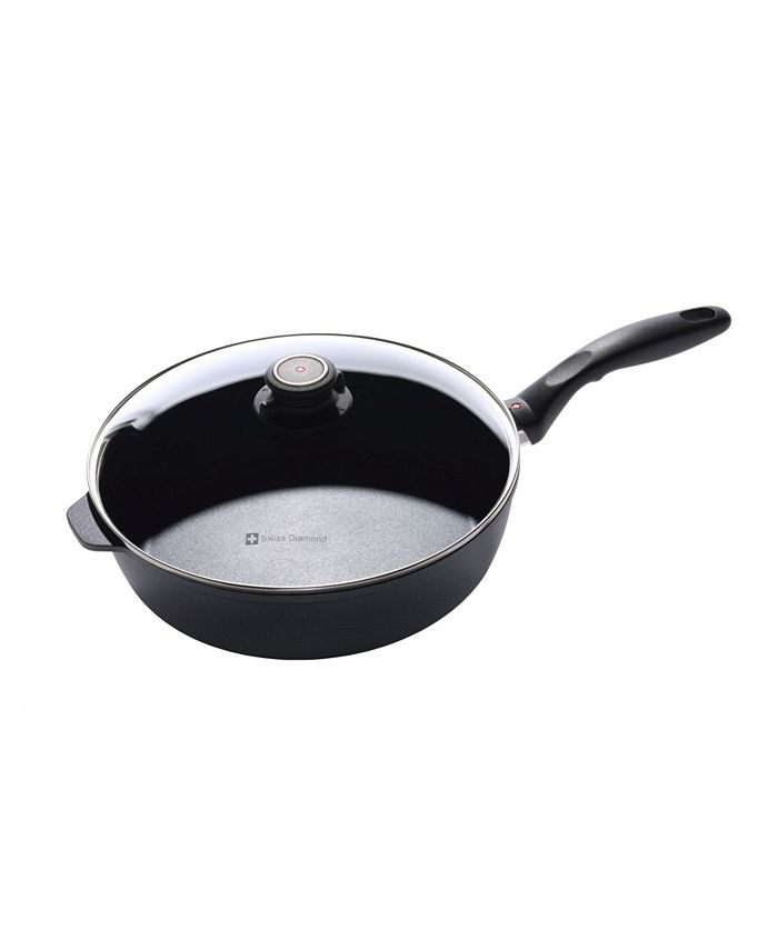Swiss Diamond HD Induction Saute Pan with Lid - 11" , 4.3 QT - Macy's