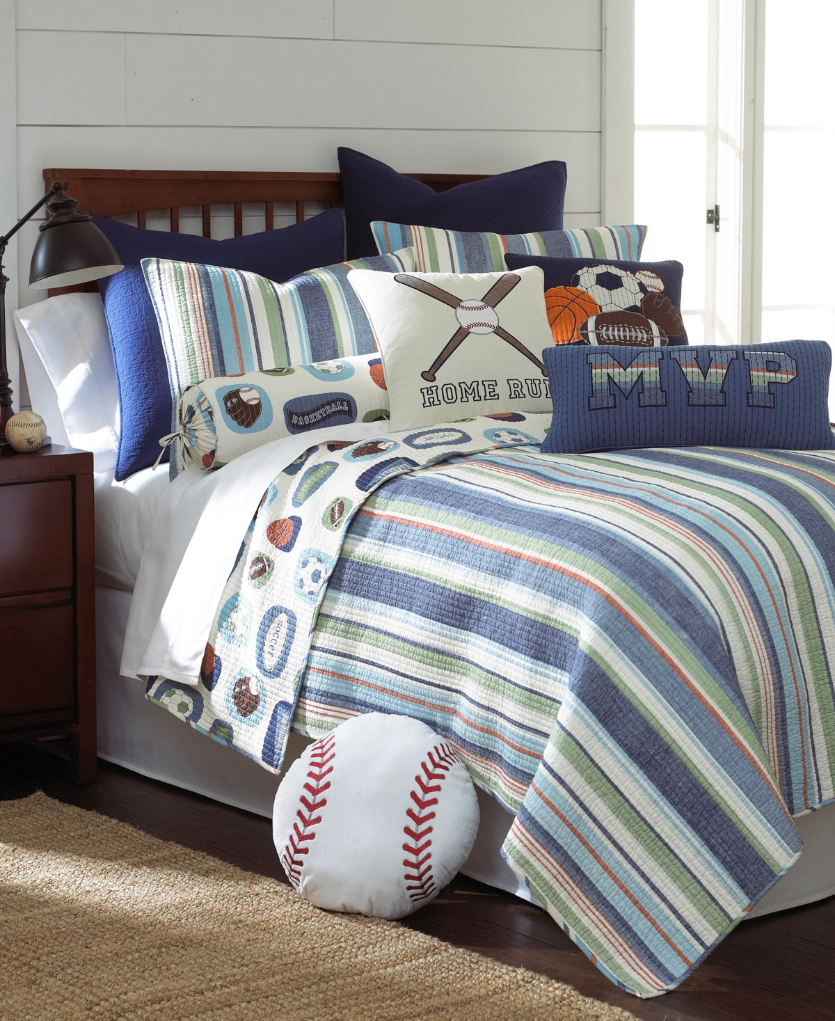Click here for Levtex Mvp 3-Pc. Quilt Set  Full/Queen - Blue prices