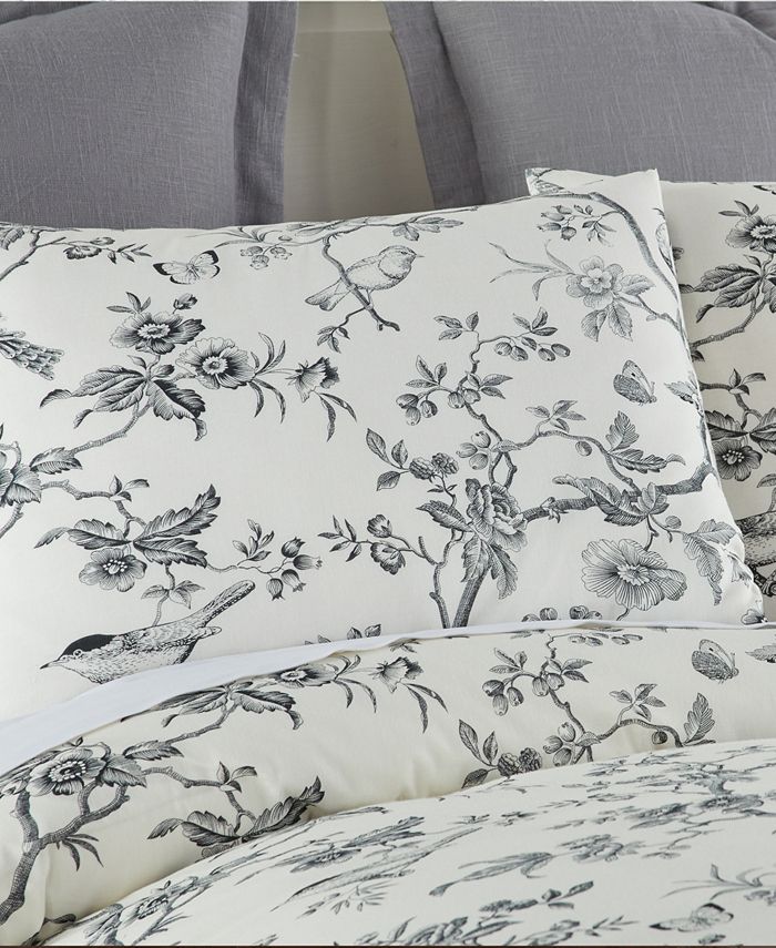 Levtex Home Black Toile Twin Duvet Cover Set & Reviews - Duvet Covers ...