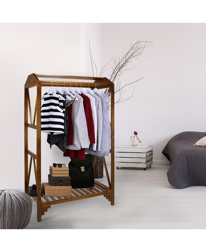 Yu Shan Jambi Space Saving Coat Rack - Macy's
