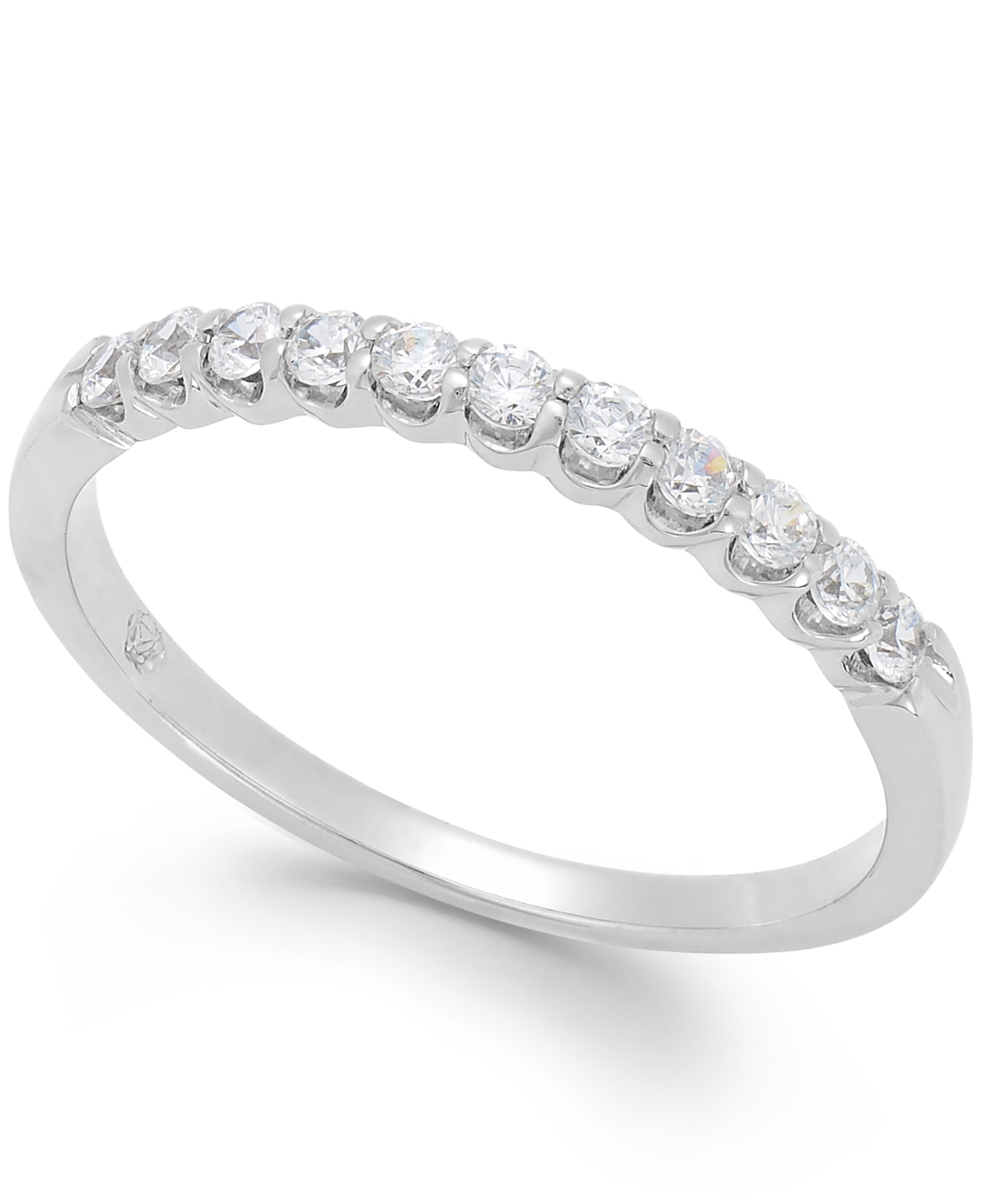 Click here for Diamond Scalloped Band in 14k White Gold (1/4 ct.... prices
