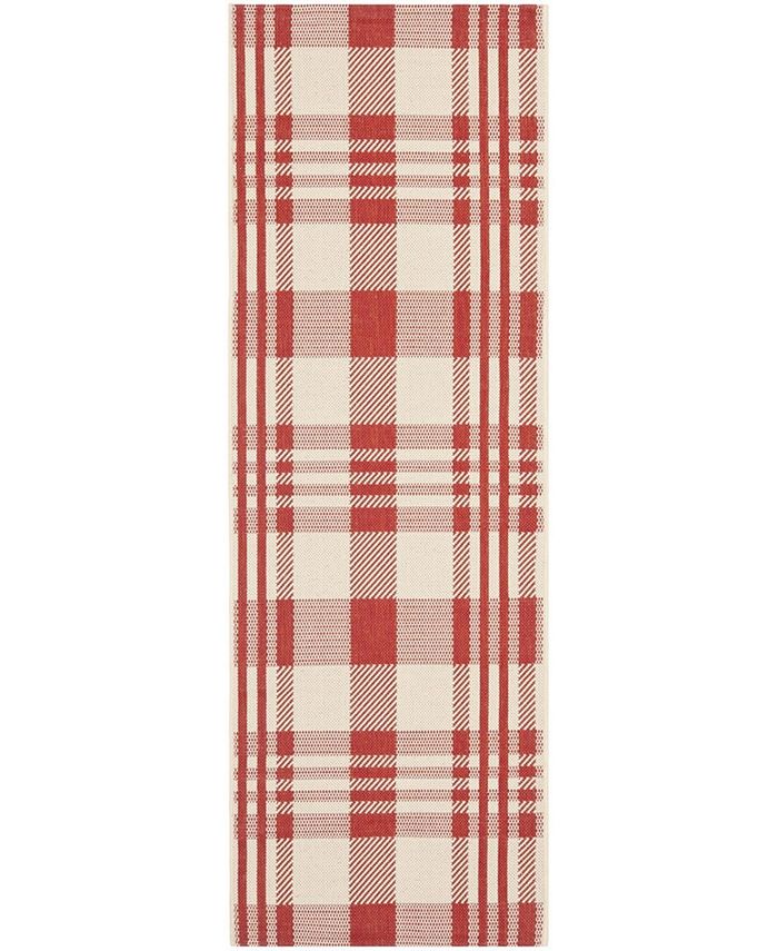 Safavieh Courtyard CY6201 Red and Bone Sisal Weave Area Rug Collection ...