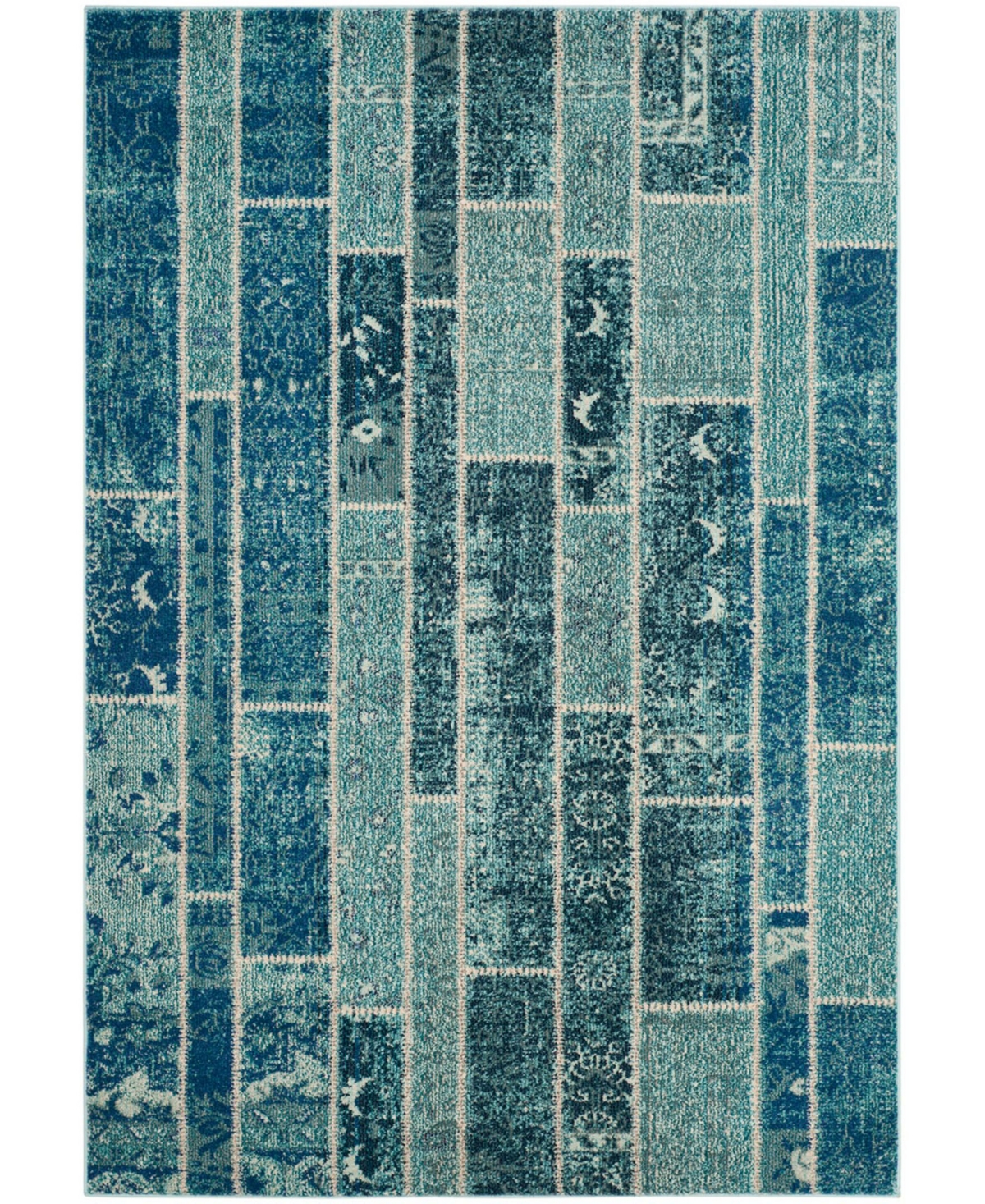 Click here for Safavieh Monaco MNC216 51 x 77 Area Rug - Blue/Mul... prices
