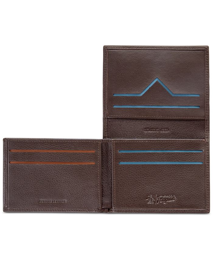 Original Penguin Penguin Men's Leather Tri-Fold Wallet - Macy's