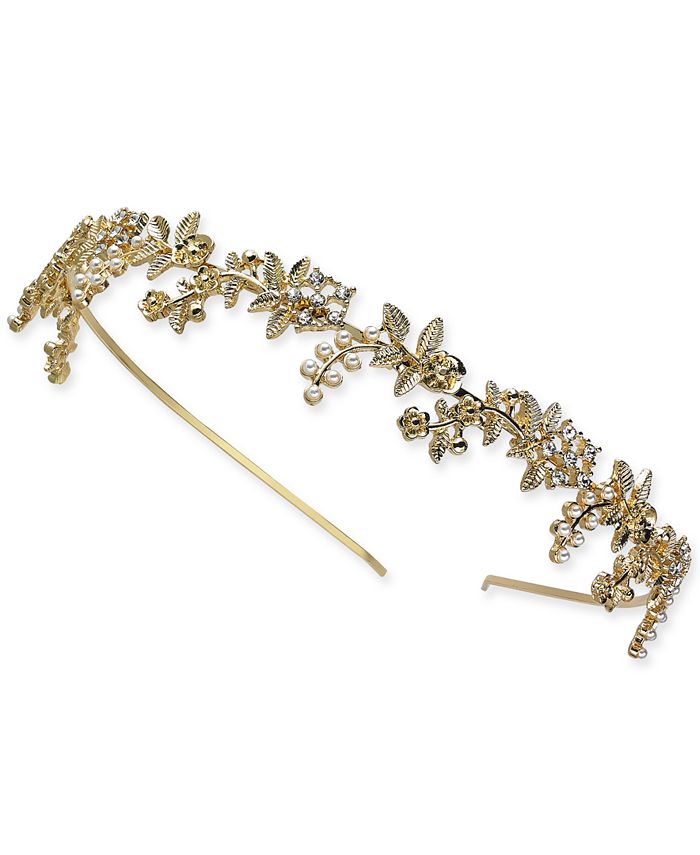 Inc International Concepts Inc Gold Tone Crystal And Imitation Pearl