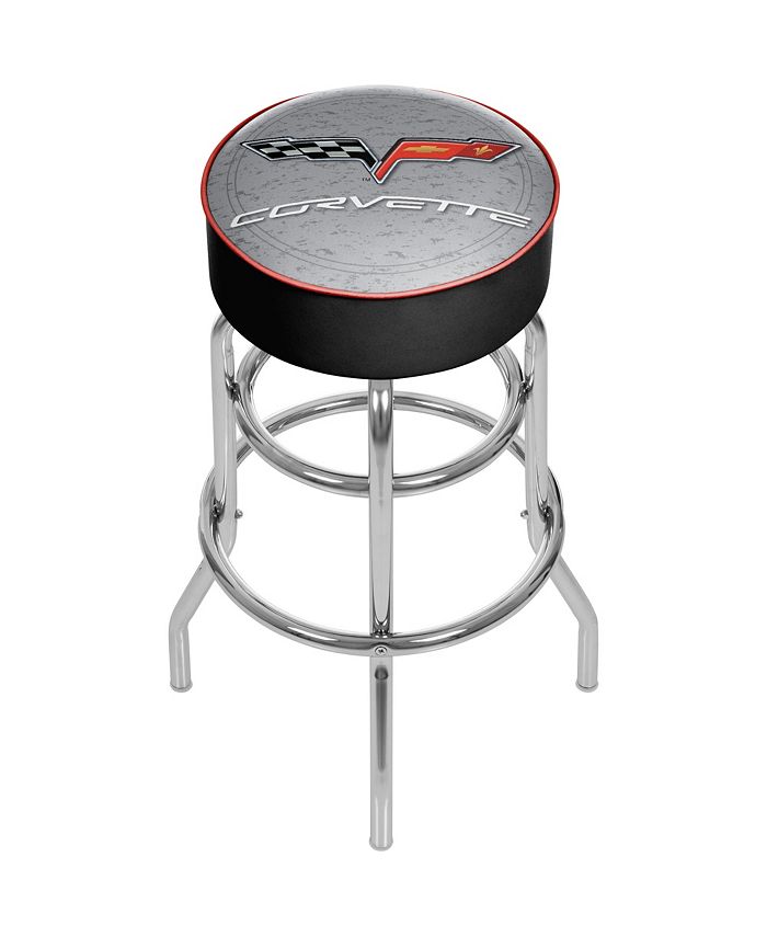 Furniture Corvette C6 Padded Bar Stool - Silver - Macy's