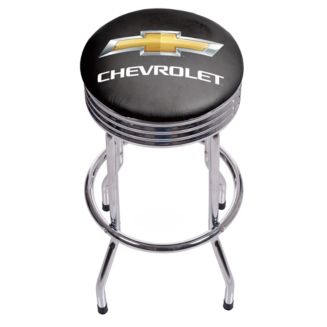 Chevrolet Chrome Ribbed Bar Stool - Macy's
