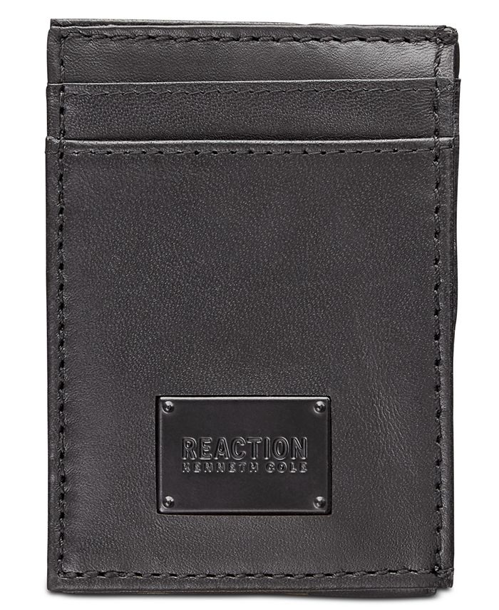 Kenneth Cole Reaction Men's Front Pocket Leather Wallet - Macy's
