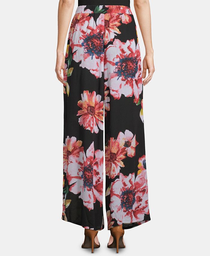 ECI Floral-Print Pull-On Pants - Macy's