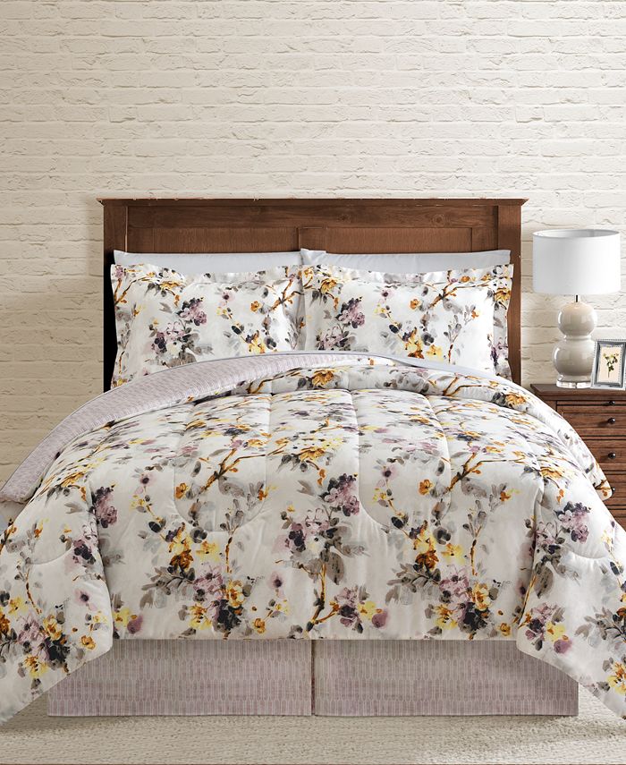 Fairfield Square Collection Haley Reversible 8-Pc. Full Comforter Set ...
