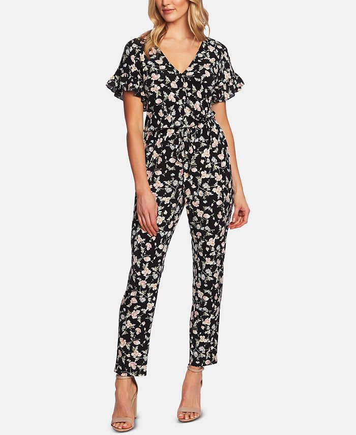 CeCe Printed Jumpsuit - Macy's