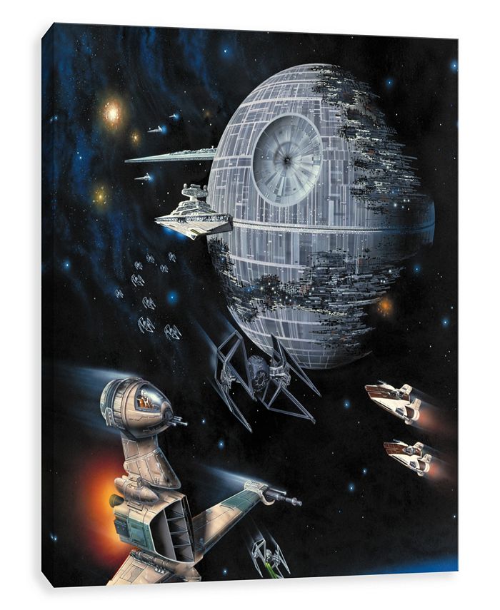 Artissimo Designs Death Star Return Printed Canvas Art - 20" W x 20" H ...