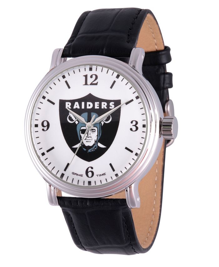 ewatchfactory Gametime NFL Oakland Raiders Men's Shiny Silver Vintage ...