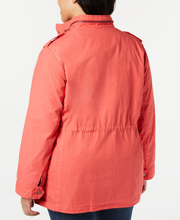 Levi's Trendy Plus Size Cotton Utility Jacket - Macy's