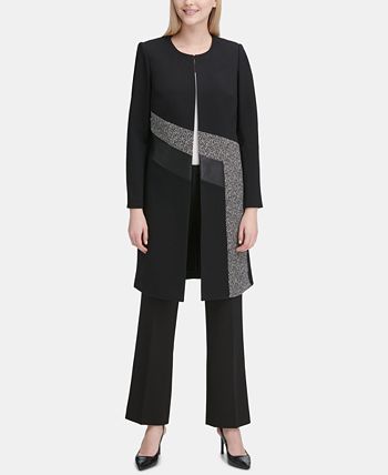 Calvin Klein Mixed-Material Jacket & Reviews - Jackets & Blazers ...
