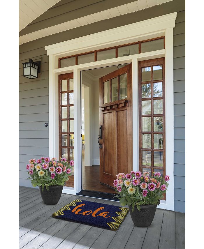 Fab Habitat Doormat Hola 18" x 30", Extra Thick Handwoven, Durable - Macy's