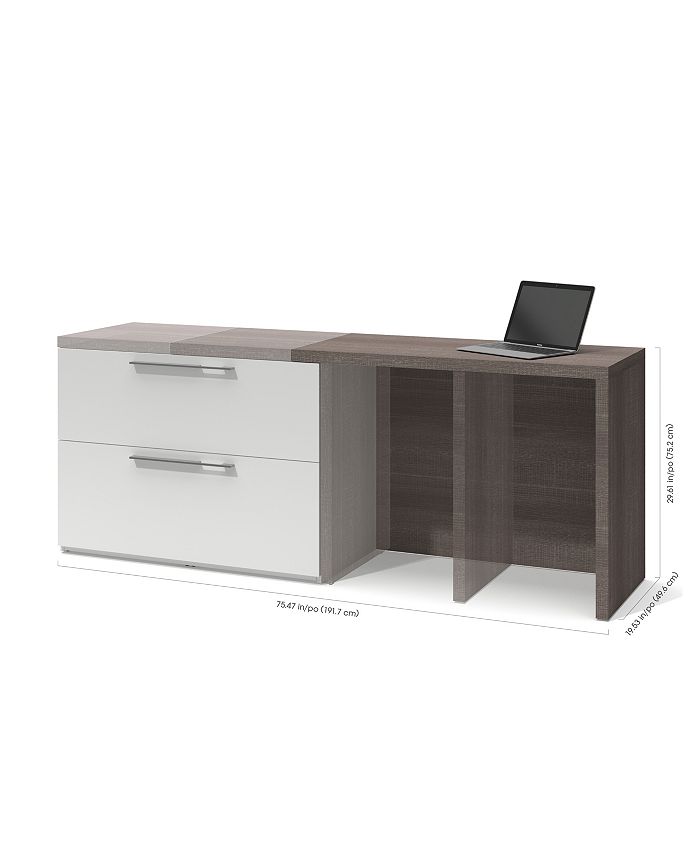 Bestar Small Space Sliding Computer Desk - Macy's
