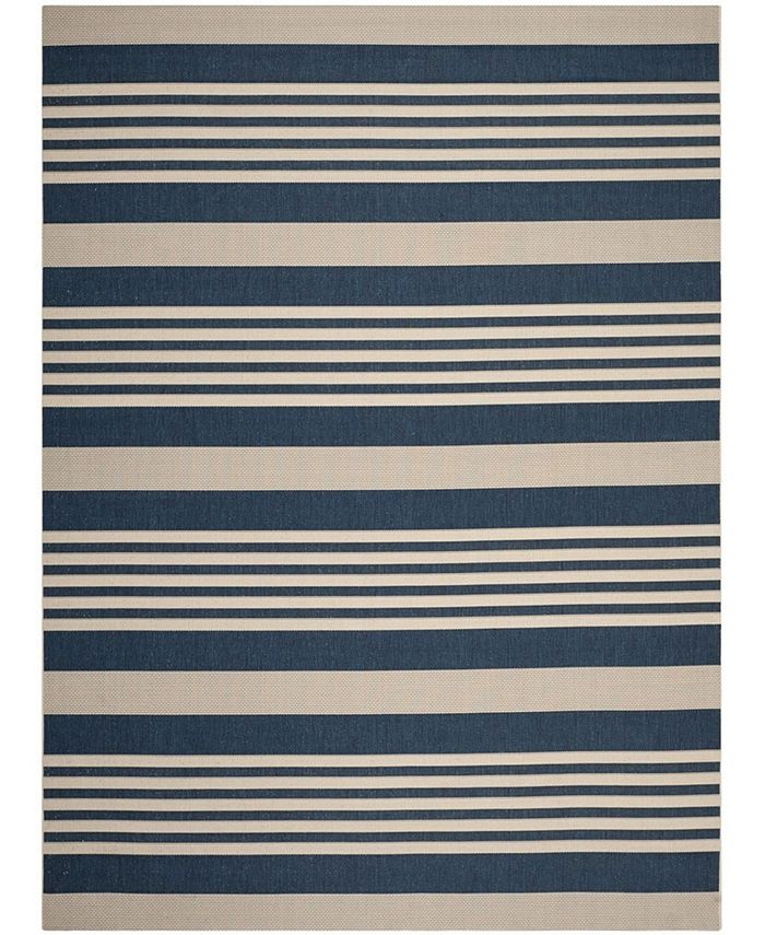 Safavieh Courtyard CY6062 Navy and Beige 9' x 12' Sisal Weave Outdoor ...
