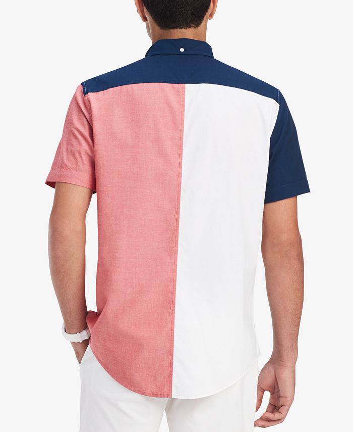 Tommy Hilfiger Men's Colorblocked Shirt, Created for Macy's - Macy's