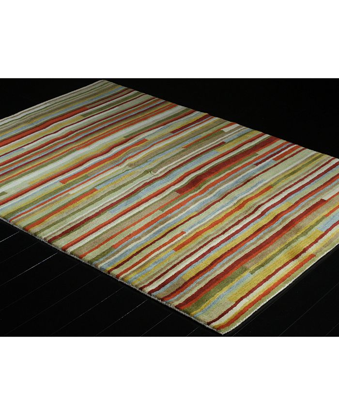 Bashian Brothers Bashian Area Rug, Belleport Ligne Multi 8'6" x 11'6 ...
