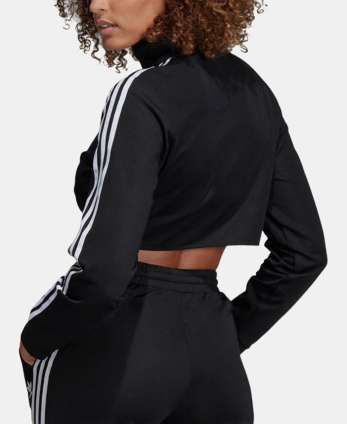 adidas Knotted Cropped Track Jacket - Macy's