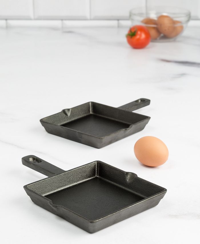 Goodful 2-Pc. Mini Cast Iron 6" Griddle Set, Created for Macy's - Macy's