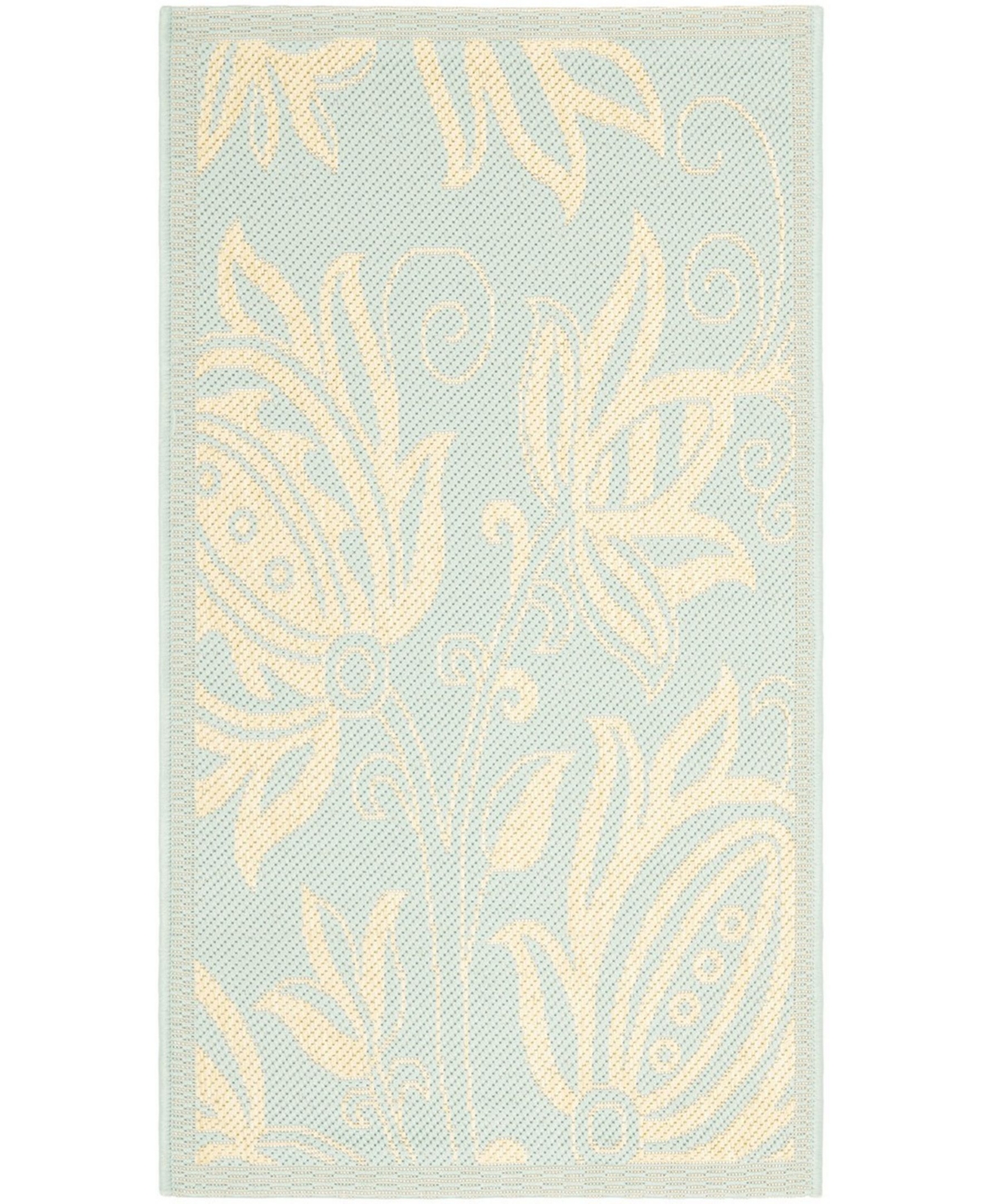 Click here for Safavieh Courtyard CY6109 Aqua and Cream 53 x 77 O... prices