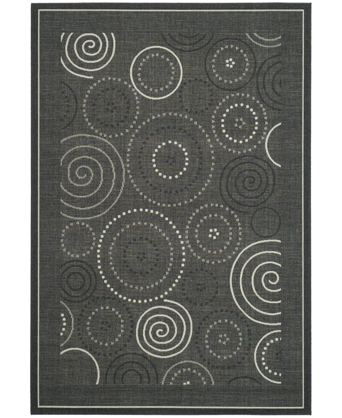Click here for Safavieh Courtyard CY1906 Black and Sand 53 x 77 O... prices