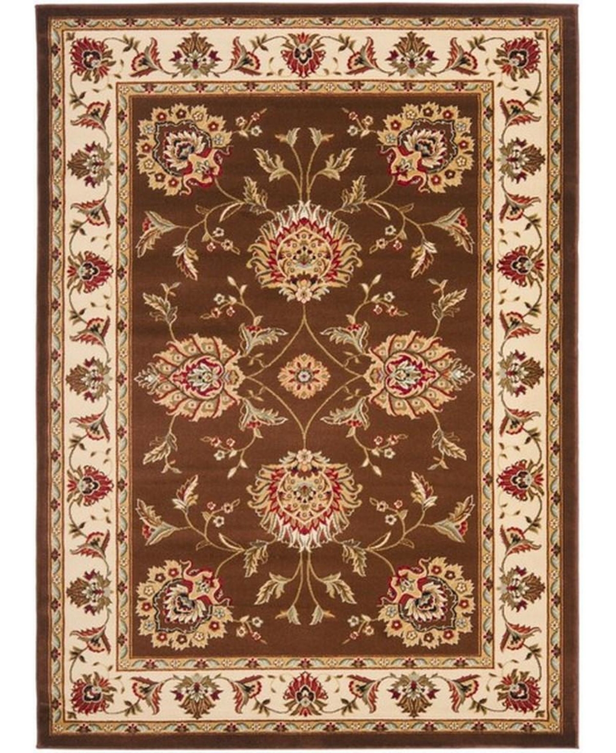 Click here for Safavieh Lyndhurst LNH555 Brown and Ivory 53 x 76... prices