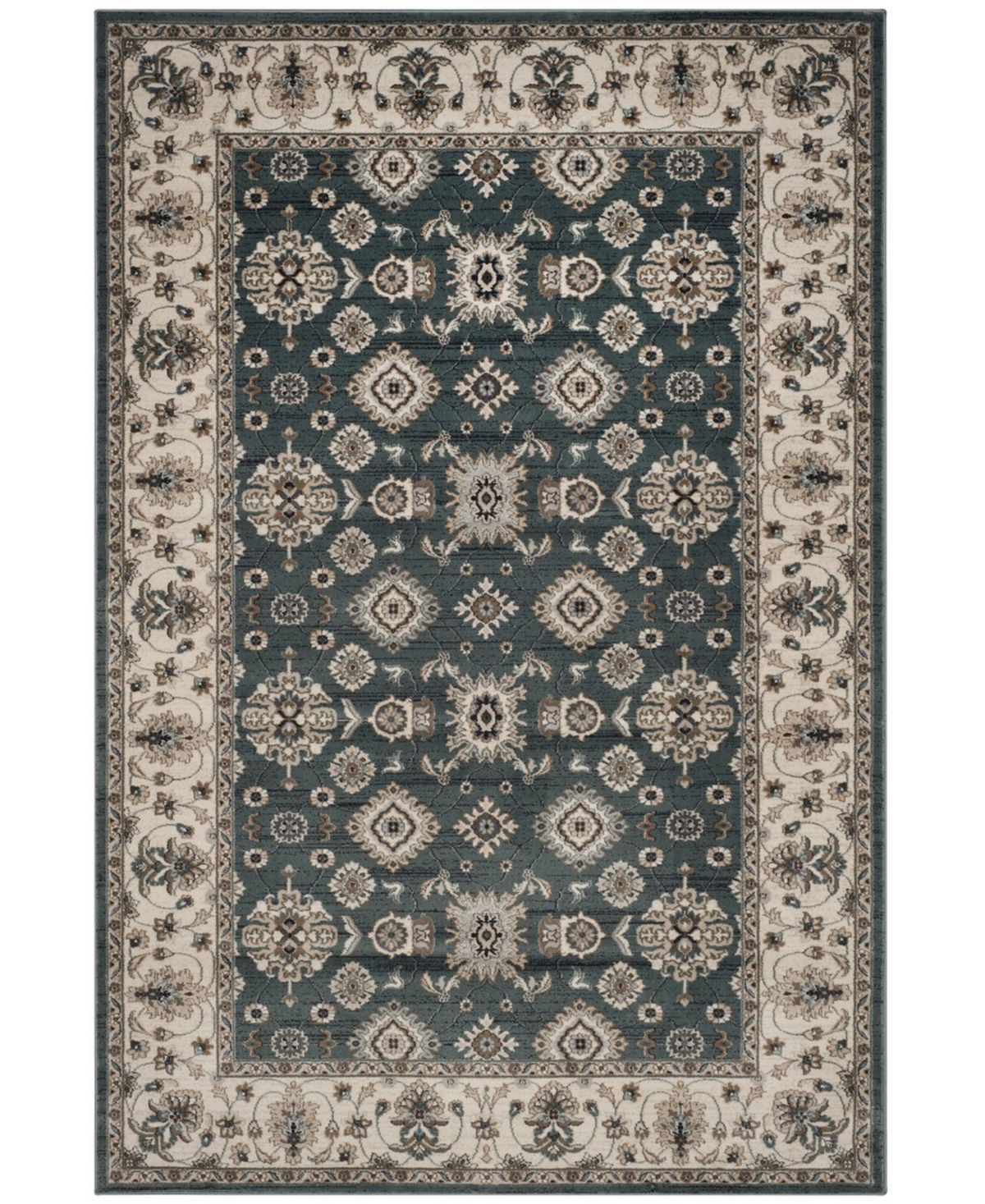 Click here for Safavieh Lyndhurst LNH332 Teal and Cream 53 x 76 A... prices