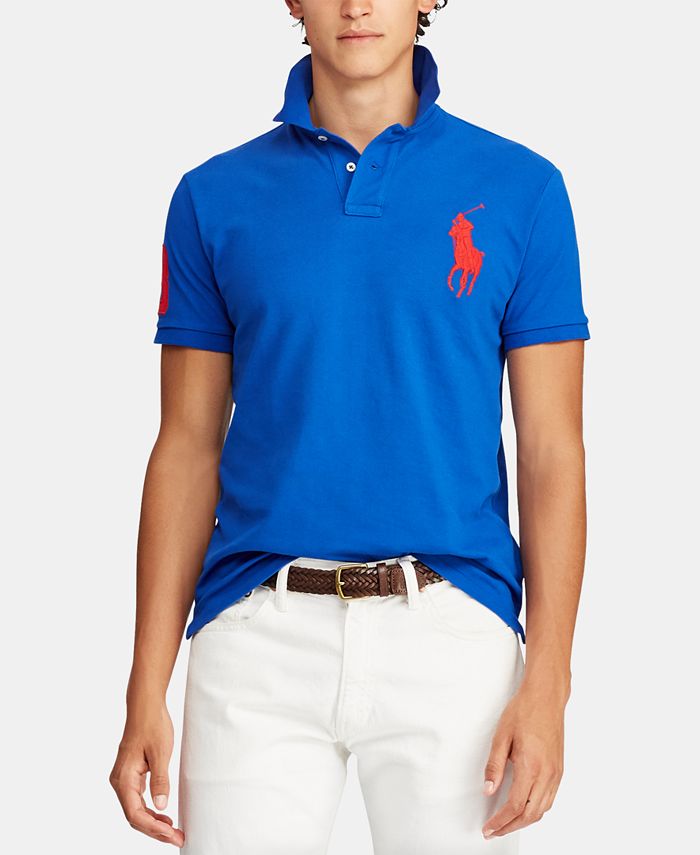 Polo Ralph Lauren Men's Big & Tall Classic Fit Mesh Polo - Macy's