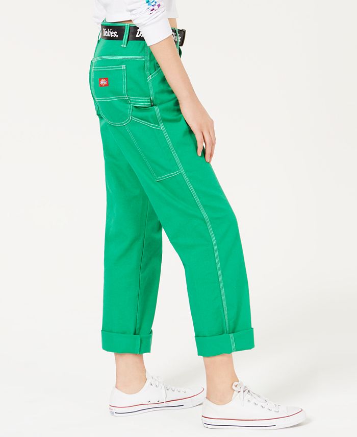 Dickies Belted High-Rise Carpenter Pants - Macy's