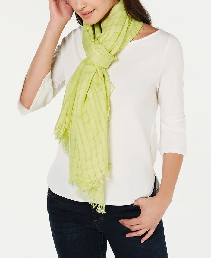DKNY Lightweight Open Weave Scarf - Macy's