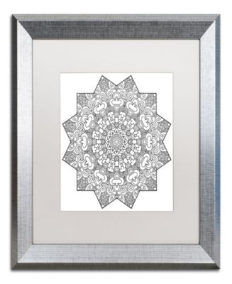Kathy G. Ahrens Andrew Mandala Matted Framed Art - 16" x 20" x 0.5 ...
