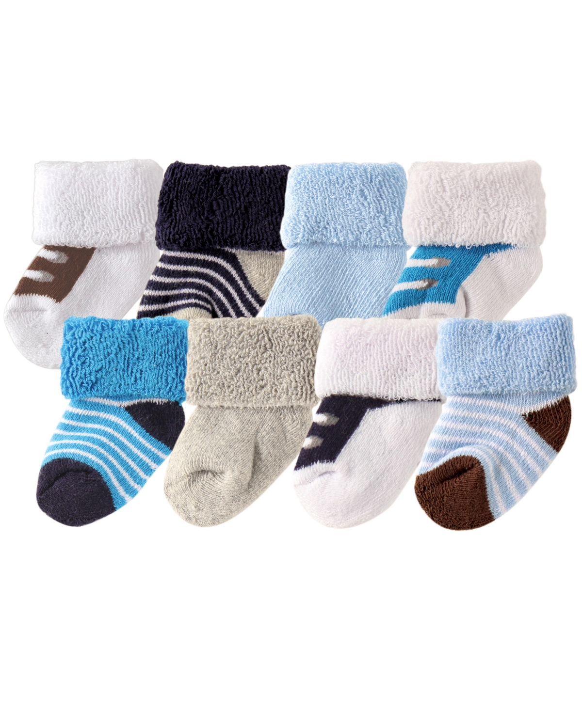 Click here for Luvable Friends Baby Boys Soft Terry Knit Booties... prices