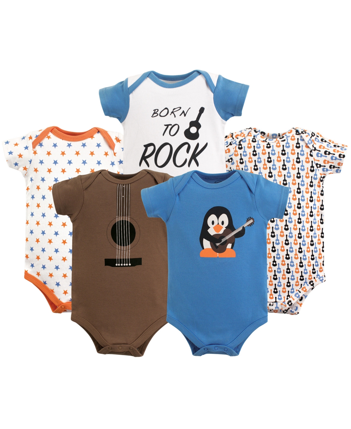 Click here for Luvable Friends Baby Boys 5Pk of Soft All-in-One B... prices