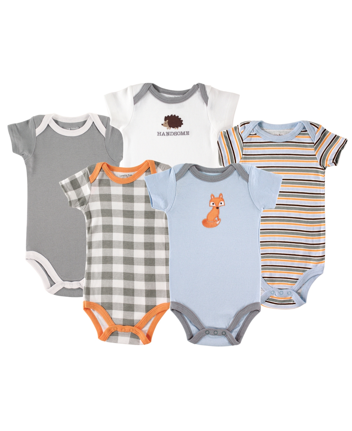 Click here for Luvable Friends Baby Boys 5Pk of Soft All-in-One B... prices