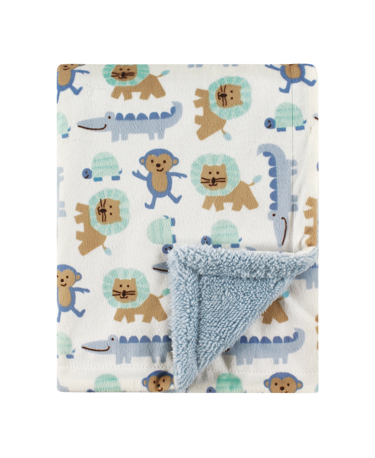 Click here for Luvable Friends Boys Dual-Sided Cozy Blanket - Boy... prices