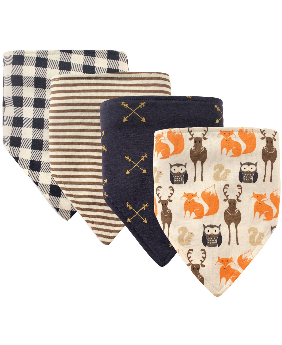 Click here for Hudson Baby Boys 4Pk Bandana Bibs - Forest prices