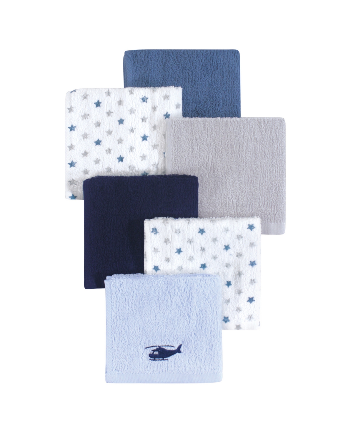 Click here for Hudson Baby Boys Six-Count Woven Washcloths - Heli... prices
