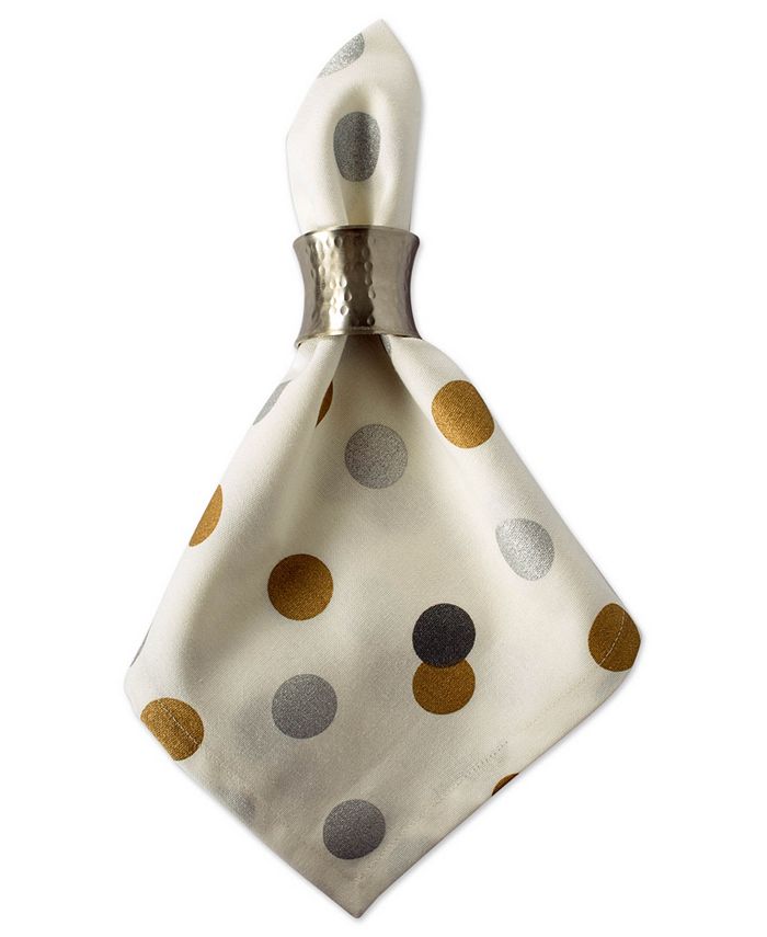 Design Imports Metallic Confetti Napkin, Set of 6 - Macy's