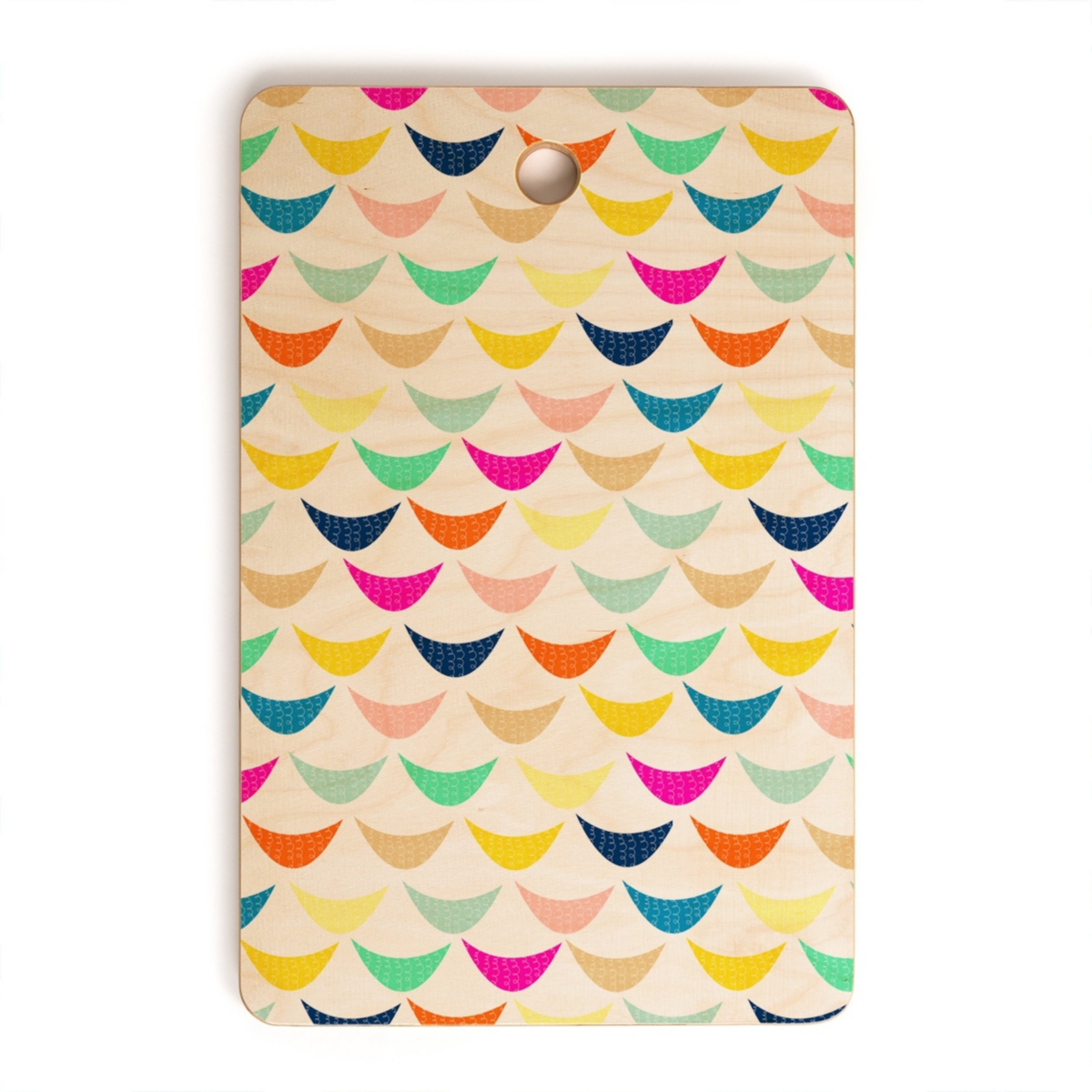Deny Designs Hello Sayang Rainbow Fish Rectangle Cutting Board by Den