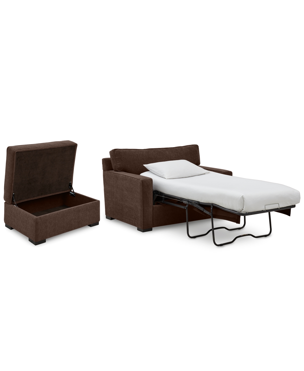 Click here for Radley 54 Fabric Chair Bed & 36 Storage Ottoman  C... prices