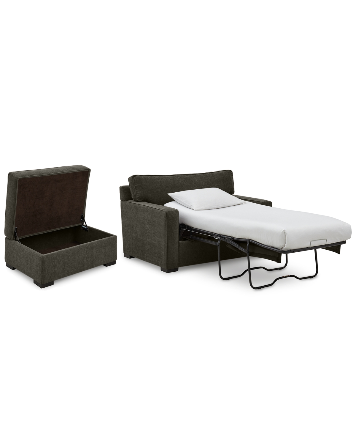 Click here for Radley 54 Fabric Chair Bed & 36 Storage Ottoman  C... prices