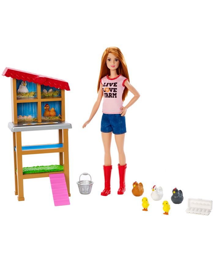 Barbie Chicken Farmer Doll & Playset & Reviews - Home - Macy's