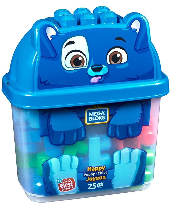 Mega Bloks Puppy 25 Piece Bucket - Macy's