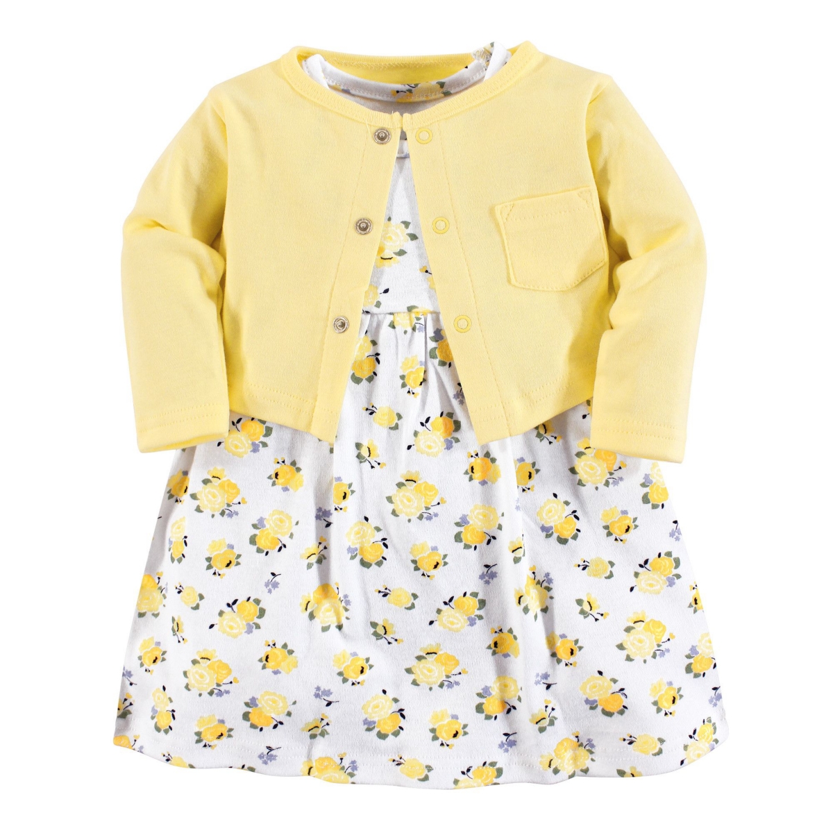 Click here for Luvable Friends Baby Girls Dress and Cardigan 2pc... prices
